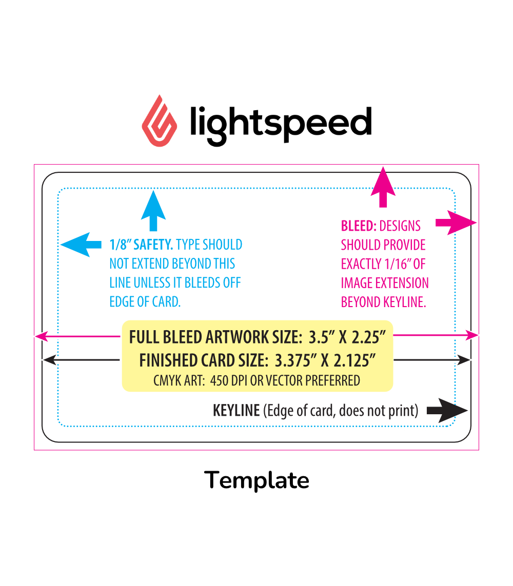 Custom Printed Lightspeed Gift Cards ECard Systems